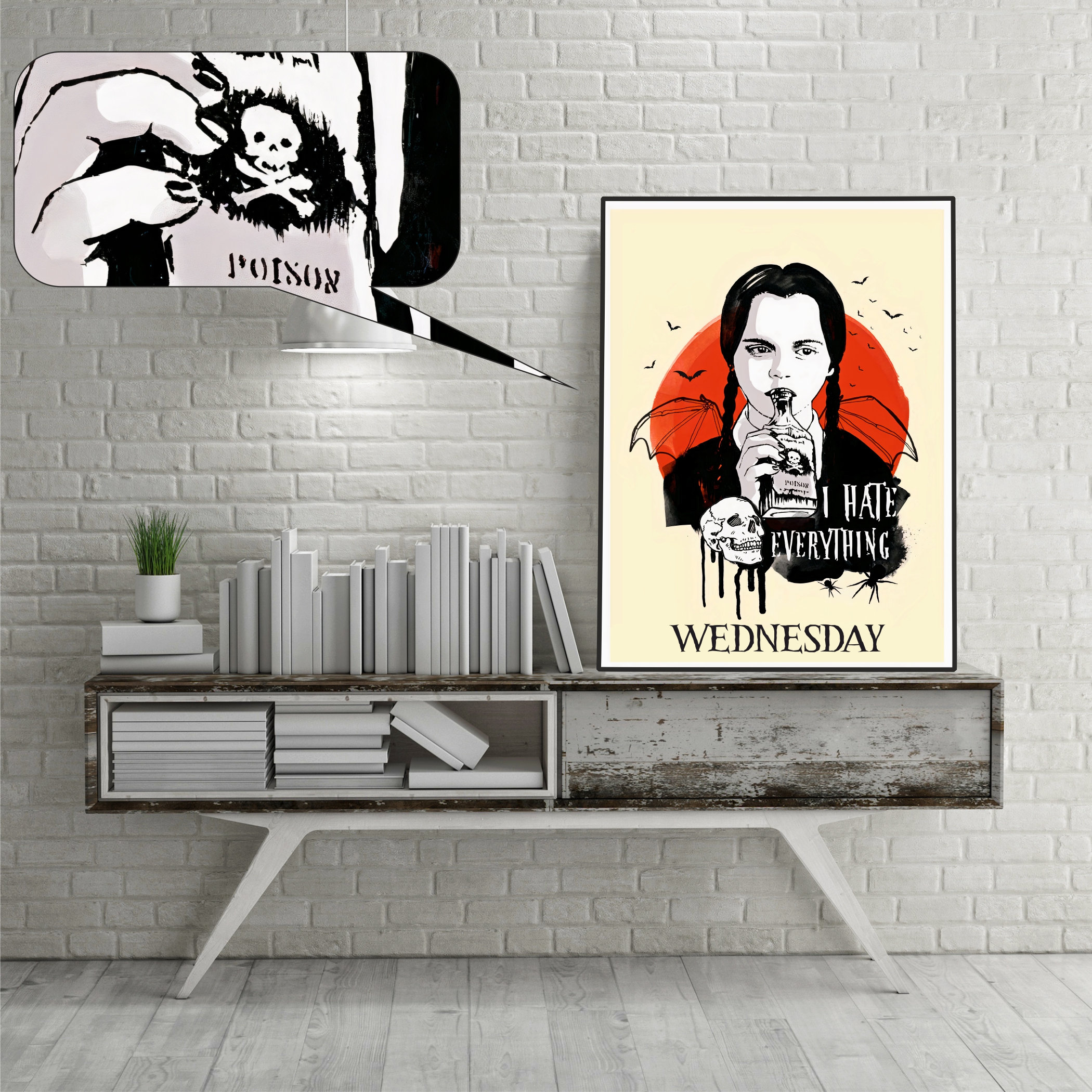Wednesday Addams Posters, Wednesday Adams Family Print