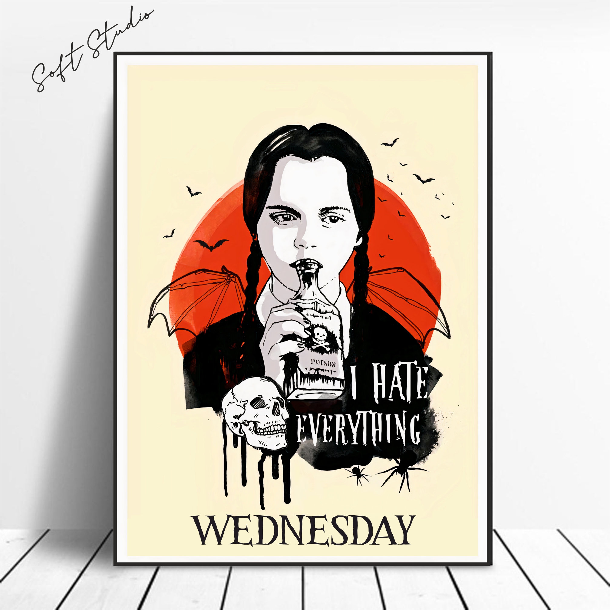 Wednesday Addams Posters, Wednesday Adams Family Print