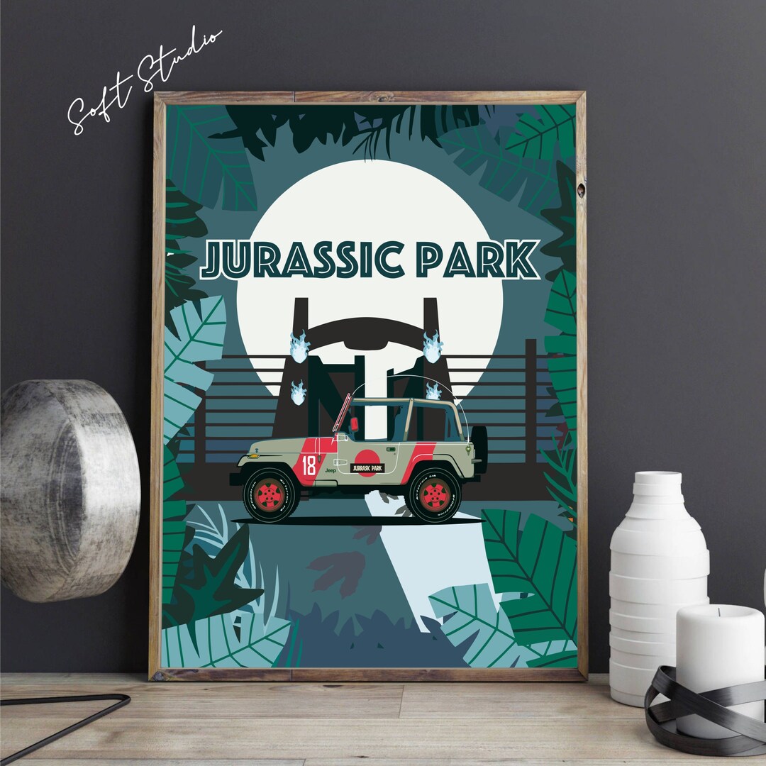 Jurassic Park Posters Prints Jurassic Park Wall Art Decor İsla Nublar