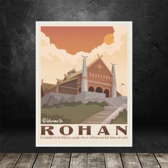 ROHAN Poster Lord of the Rings Poster Lotr Wall Decor - Etsy