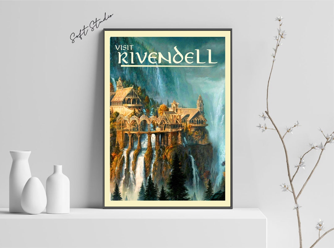 Rivendell Art Lord of the Rings Posters Lotr Travel Prints - Etsy UK