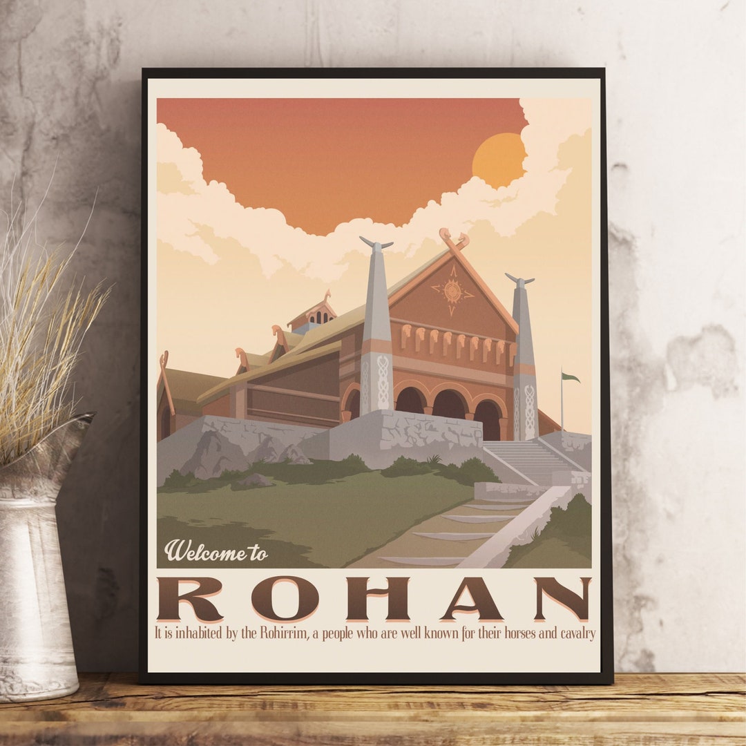 Rohan Poster Lord of the Rings Poster Lord of the Ring Art Decor Middle ...