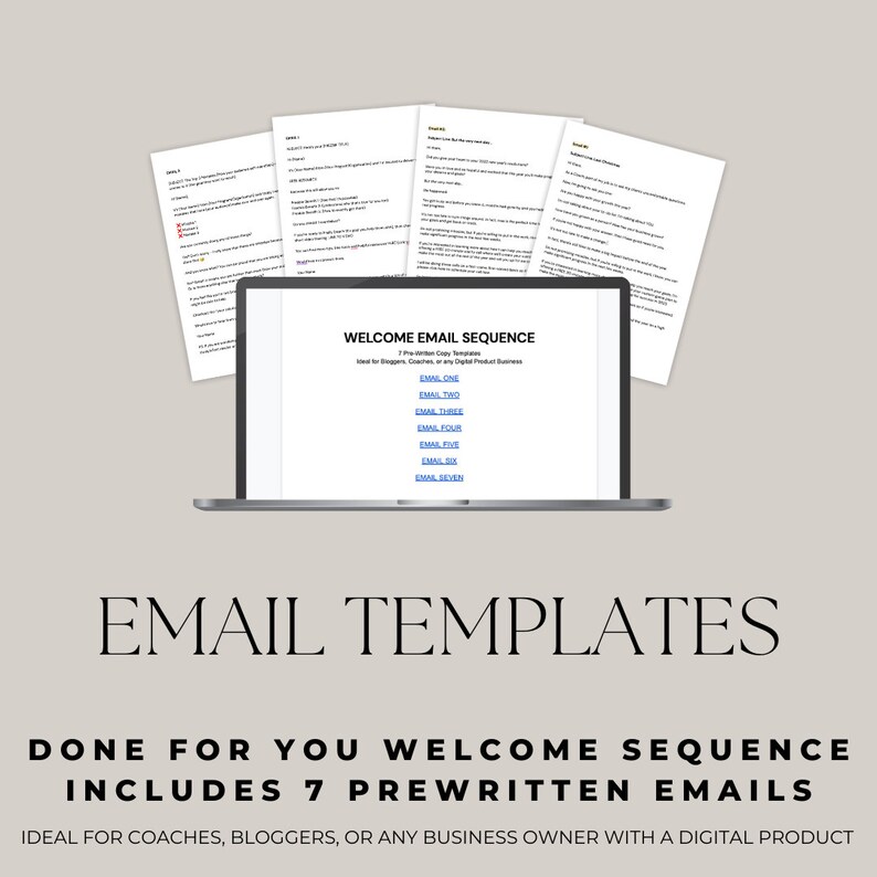 Welcome Digital Product Email Sequence Templates, Welcome Email ...