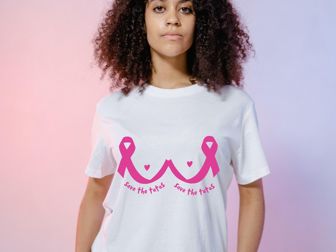 Save the Tatas SVG: Breast Cancer Awareness Pink Ribbon Cut File ...