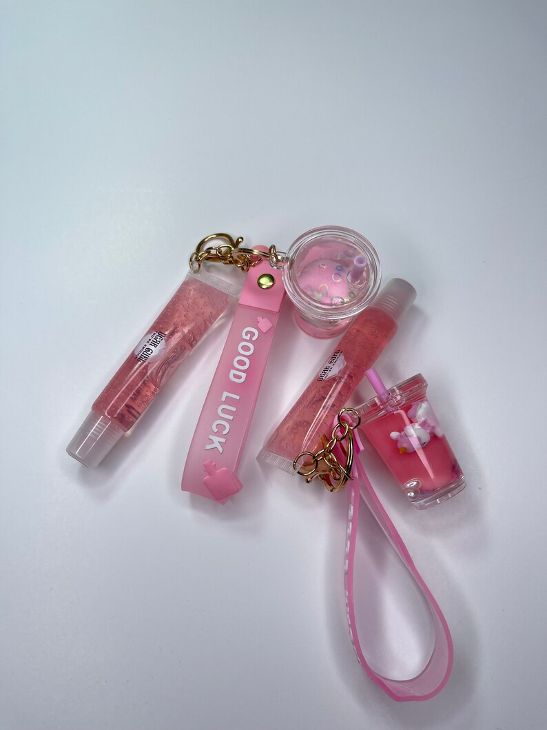 Pink Unicorn Liquid Keychain Juice Cup Boba Keychain - Etsy