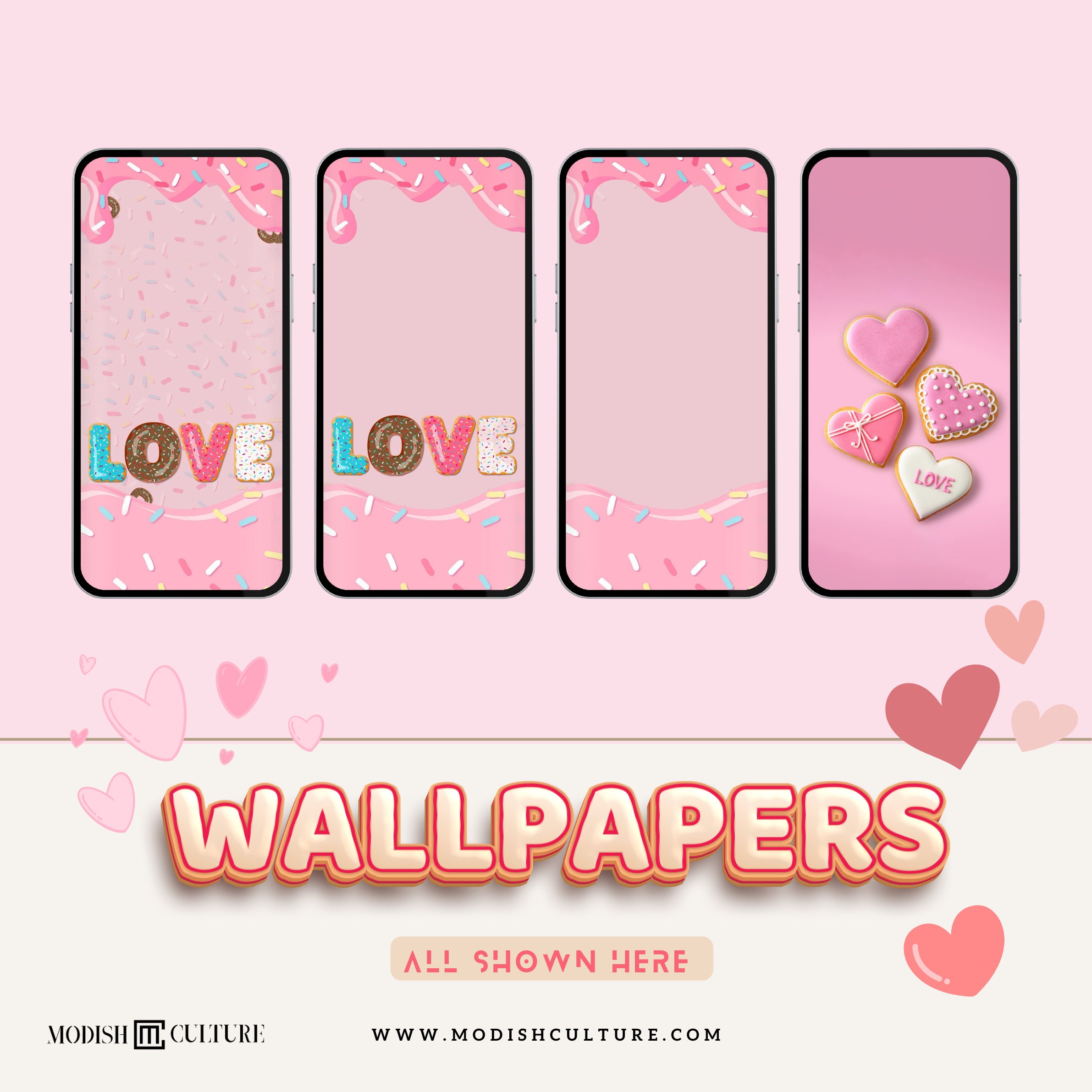 Sweet Love iPhone App Icon Theme | IOS14+ | Kawaii | Valentine's Day ...