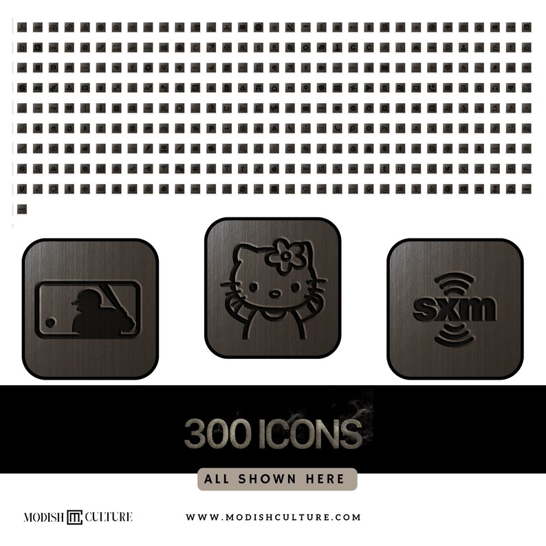 Brushed Titanium iPhone App Icon Theme | IOS14+ | iPhone 15 Pro | App ...