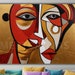 Pablo Picasso Style Face Design Canvas Pablo Picasso Abstract Canvas ...