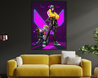 Phoenix Metal Wall Art Valorant Wall Decor Phoenix Art Lol - Etsy