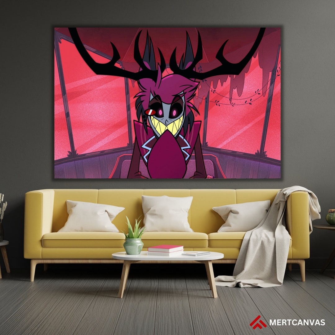 Alastor Poster Alastor Canvas Hazbin Hotel Art Demon Character Design ...