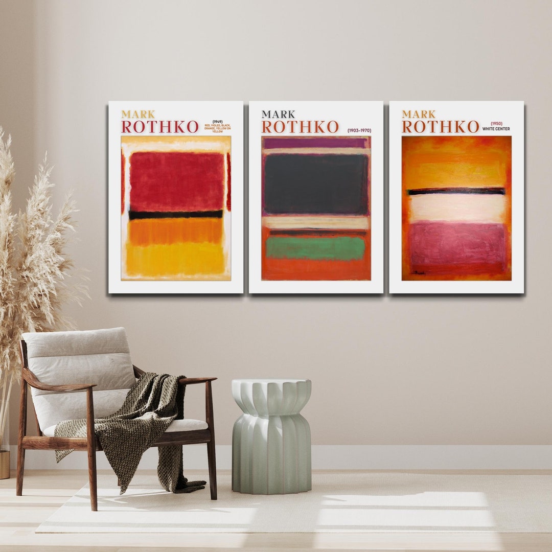 Mark Rothko Art Mark Rothko Leinwand Rothko Ausstellung Poster Mark Rothko Druck Mark Rothko Art ...