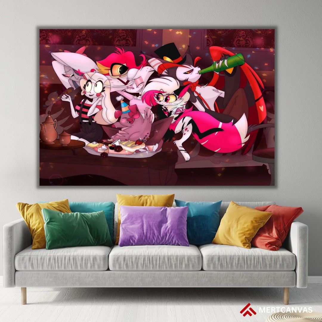 Alastor Poster Alastor Canvas Hazbin Hotel Art Demon Character Design ...