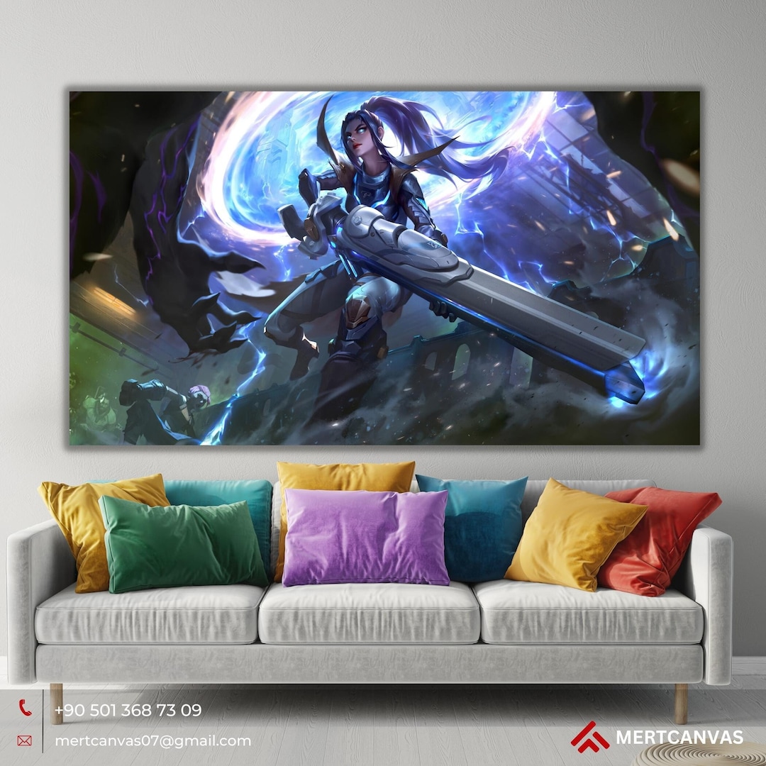 Caitlyn League of Legends Lol Poster Canvas Wall Art Decor Boys Room ...