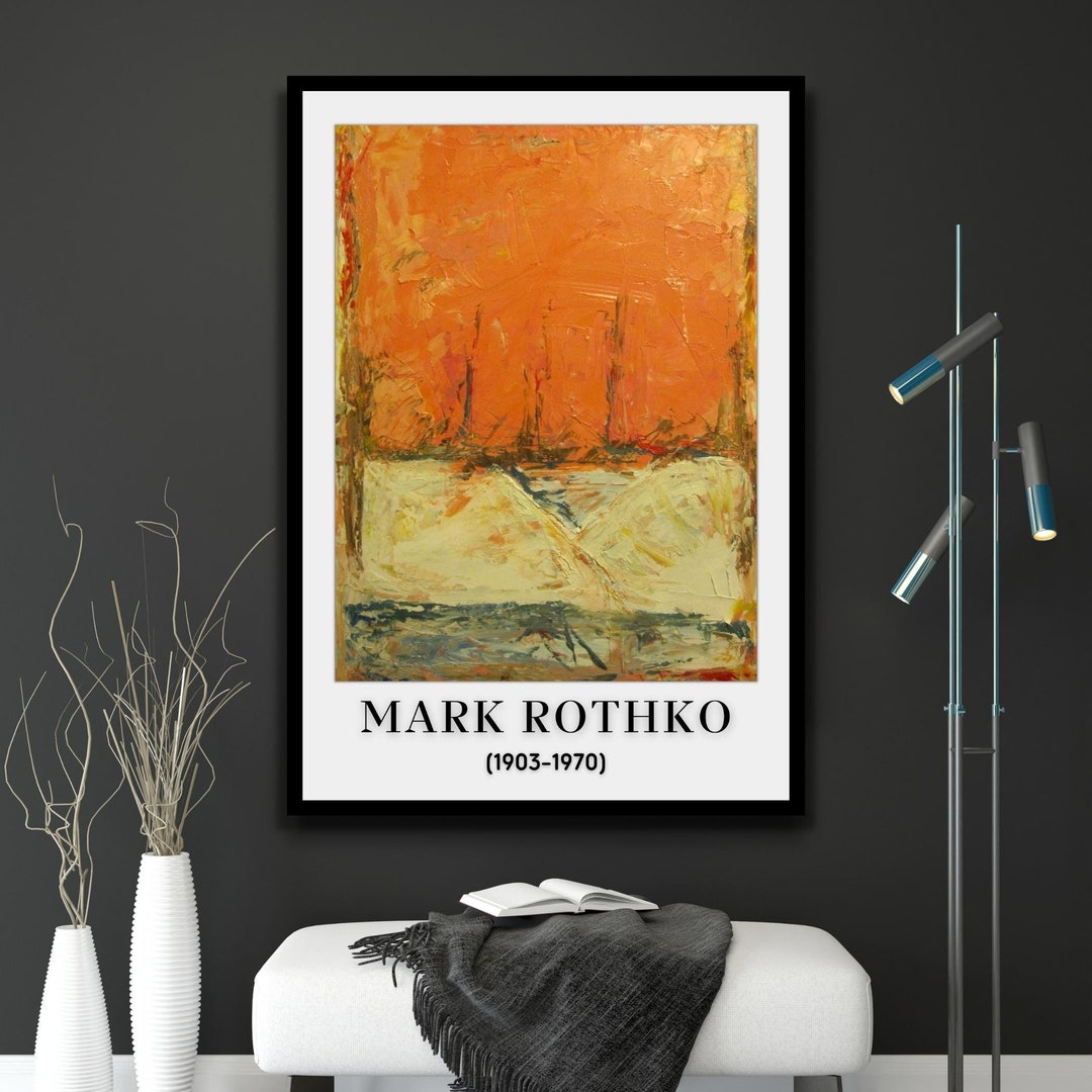 Mark Rothko Style Mark Rothko Canvas Rothko Exhibition Poster - Etsy ...