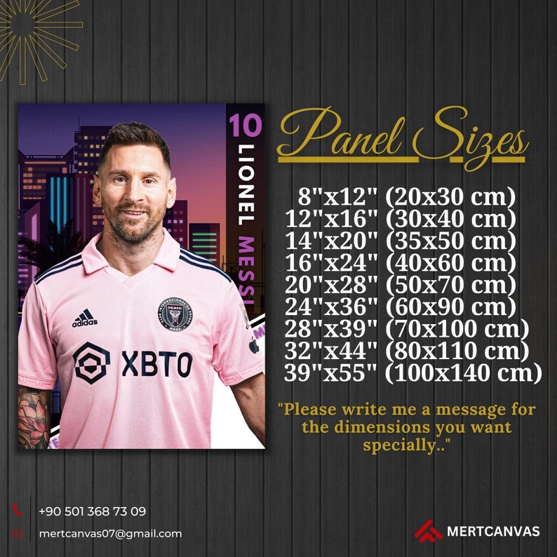 Messi Inter Miami Poster Messi Miami Canvas Lionel Messi - Etsy México