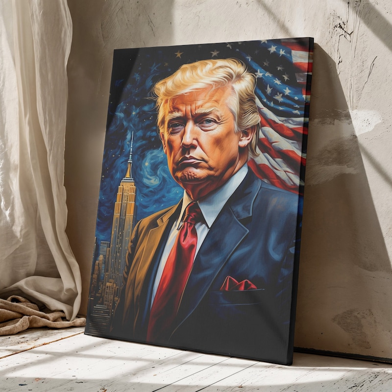 Trump Canvas Wall Art - Etsy