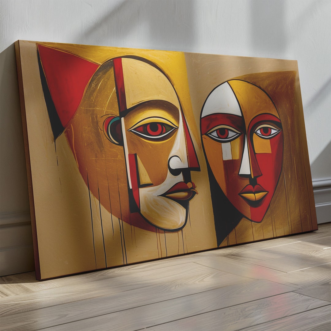 Pablo Picasso Style Face Design Canvas Pablo Picasso Abstract Canvas ...
