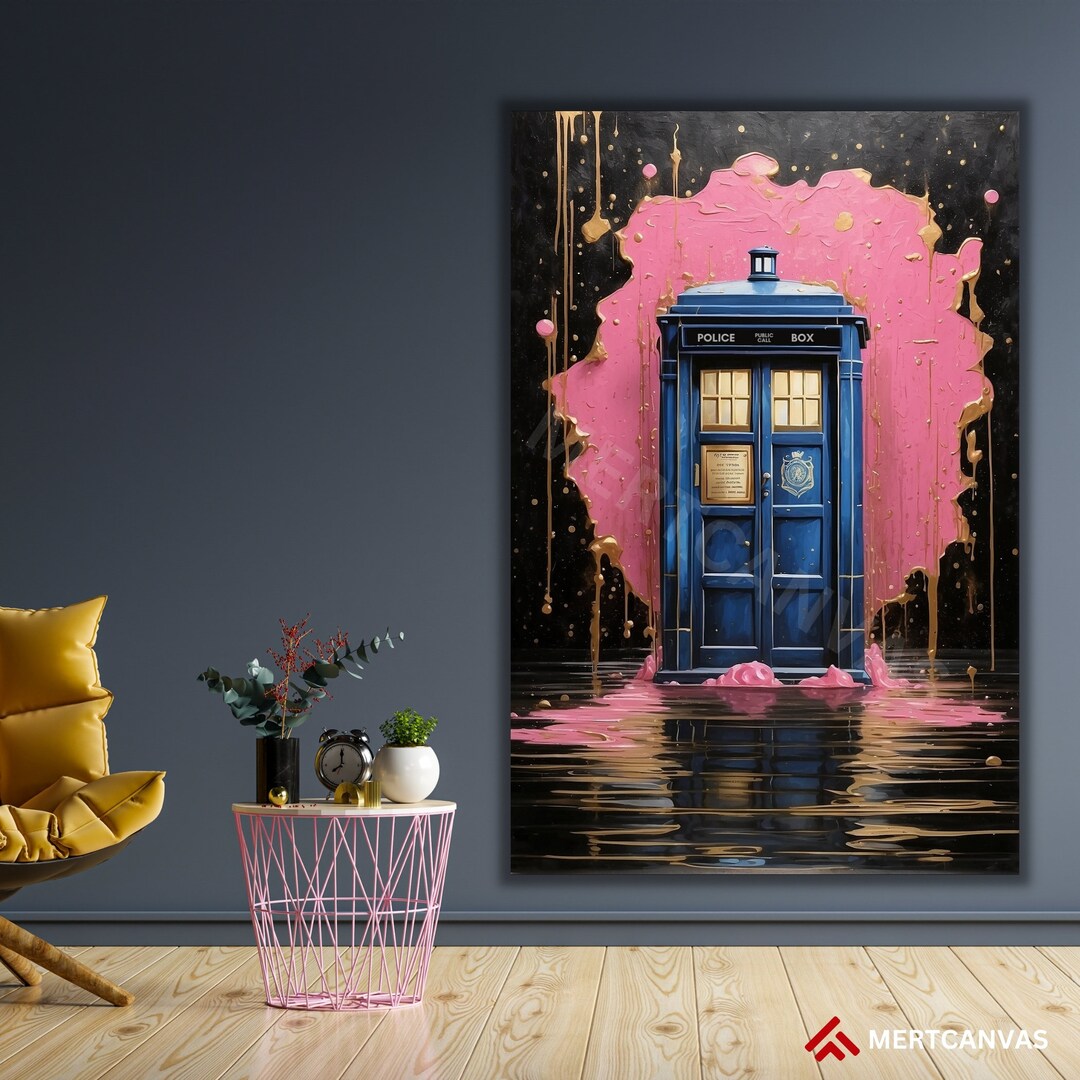 Doctor Who Tardis Box Tardis Box Canvas Doctor Who Wall Art Doctor Who ...