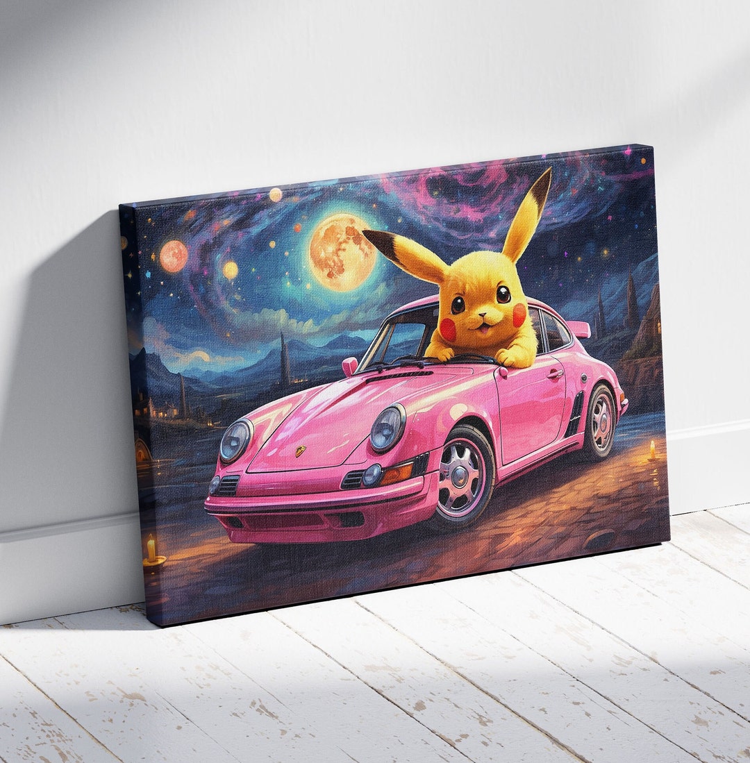 Pikachu Ready to Hang Canvas Pikachu Canvas Pikachu Poster Pikachu ...