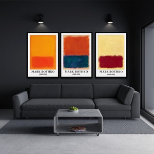 Mark Rothko Style Mark Rothko Canvas Rothko Exhibition Poster Mark ...