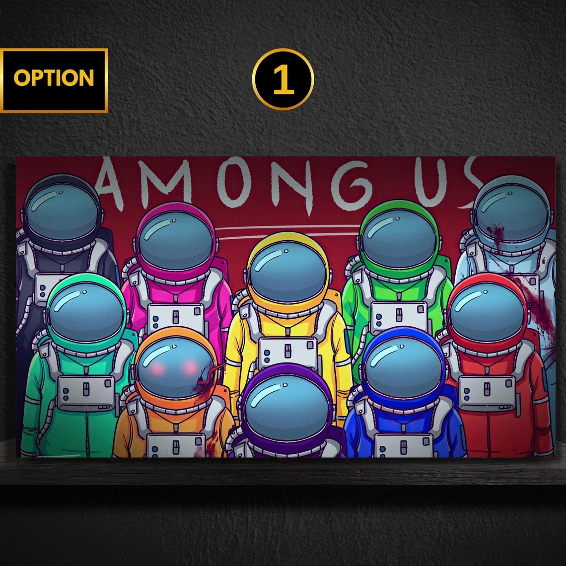 Among Us Video Game Characters Poster Canvas Print Wall Art - Etsy
