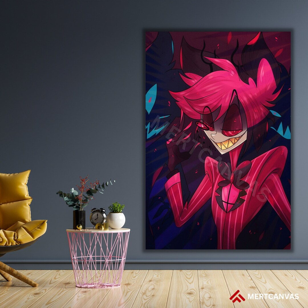 Alastor Poster Alastor Canvas Hazbin Hotel Art Demon Character Design ...