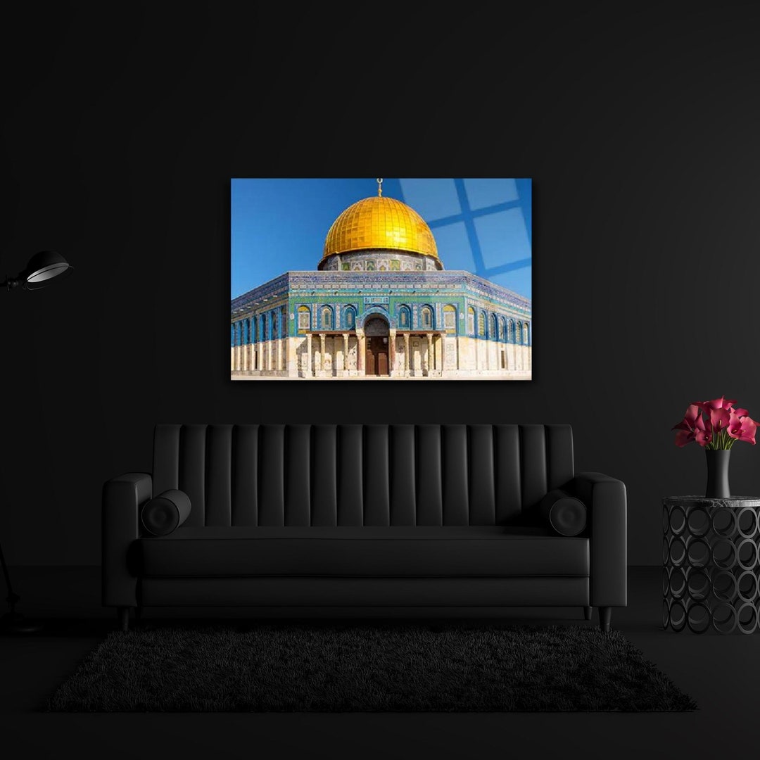 Masjid Al Aqsa Glass Masjid Al-aqsa Wall Art Al Aqsa Glass Wall Art ...