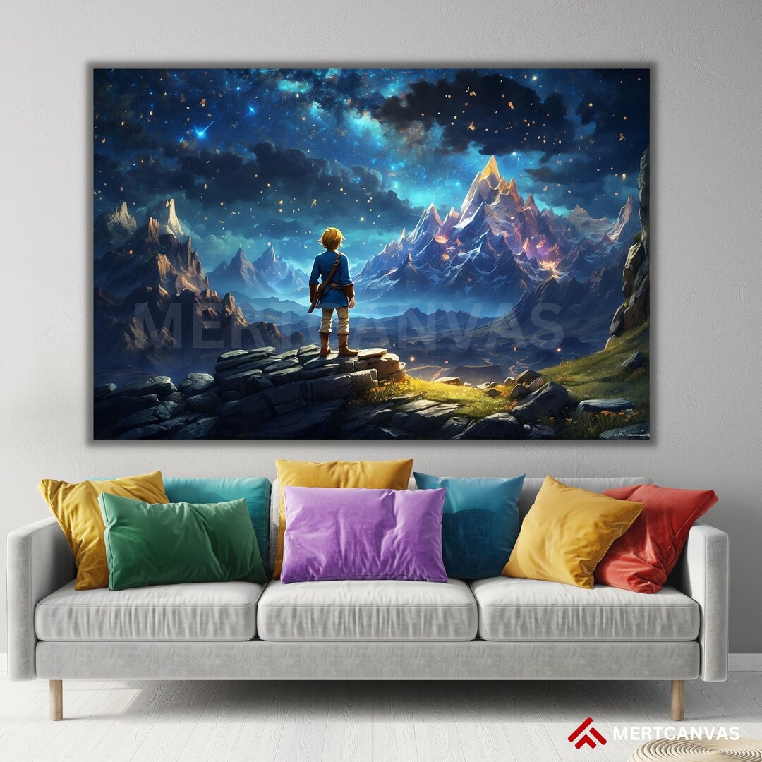 The Legend of Zelda Canvas Poster Anime Fan Arts Legend of Zelda Link ...