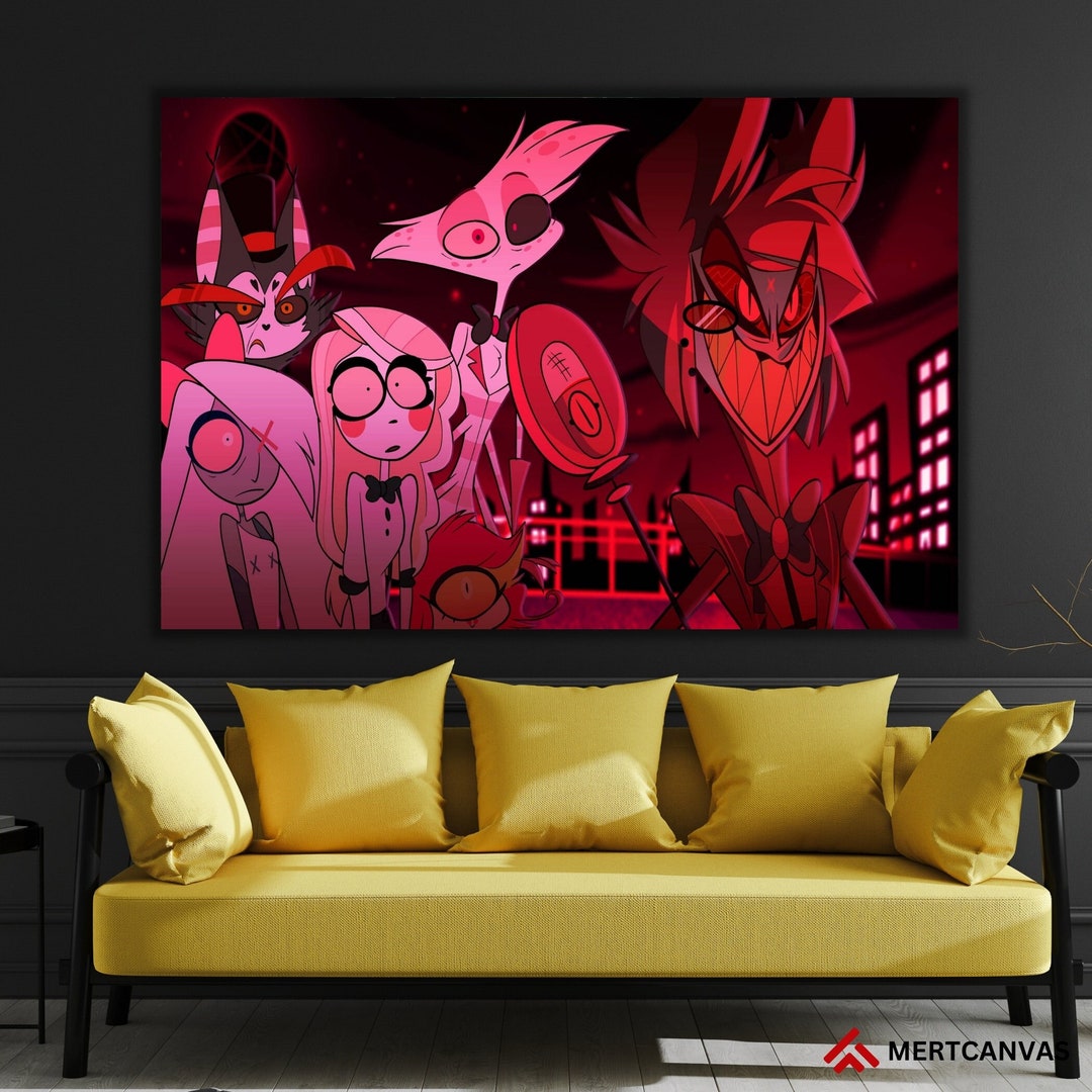 Alastor Poster Alastor Canvas Hazbin Hotel Art Demon Character Design ...