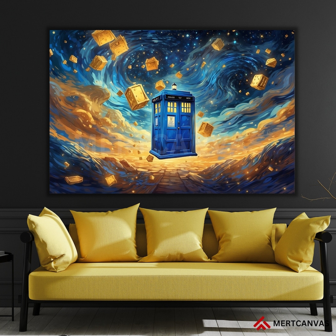Flying Tardis Box Canvas Doctor Who Tardis Box Vincent Flying Tardis ...