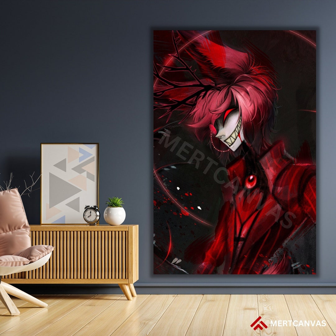 Alastor Poster Alastor Canvas Hazbin Hotel Art Demon Character Design ...