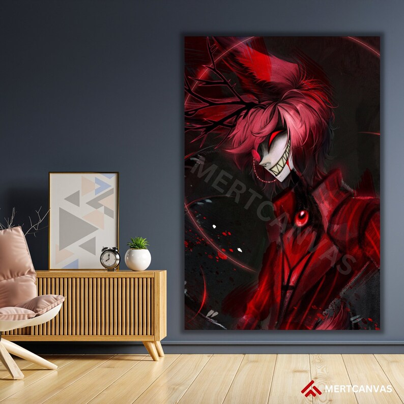 Alastor Poster Alastor Canvas Hazbin Hotel Art Demon Character Design ...