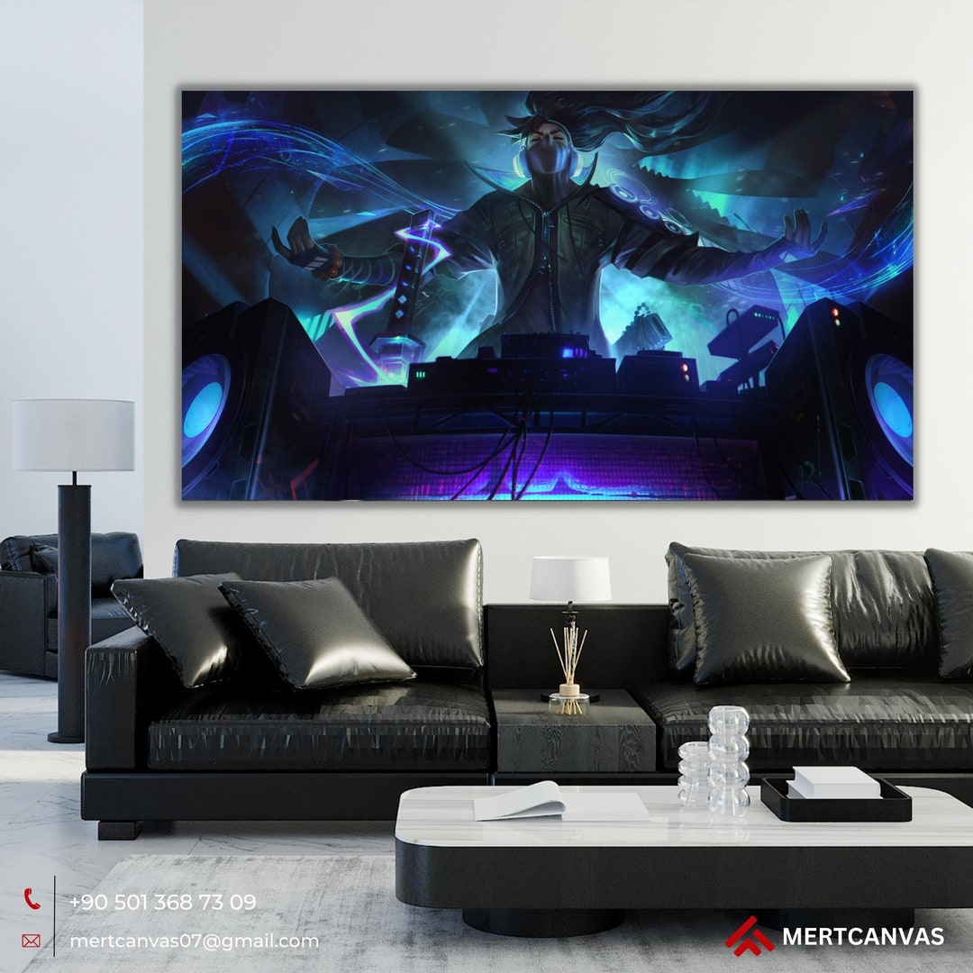 Yasuo League of Legends Lol Poster Canvas Wall Art Decor Boys Room ...