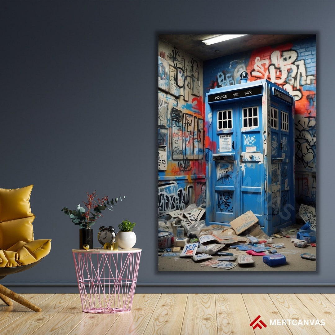 Doctor Who Tardis Box Tardis Box Canvas Doctor Who Wall Art Doctor Who ...