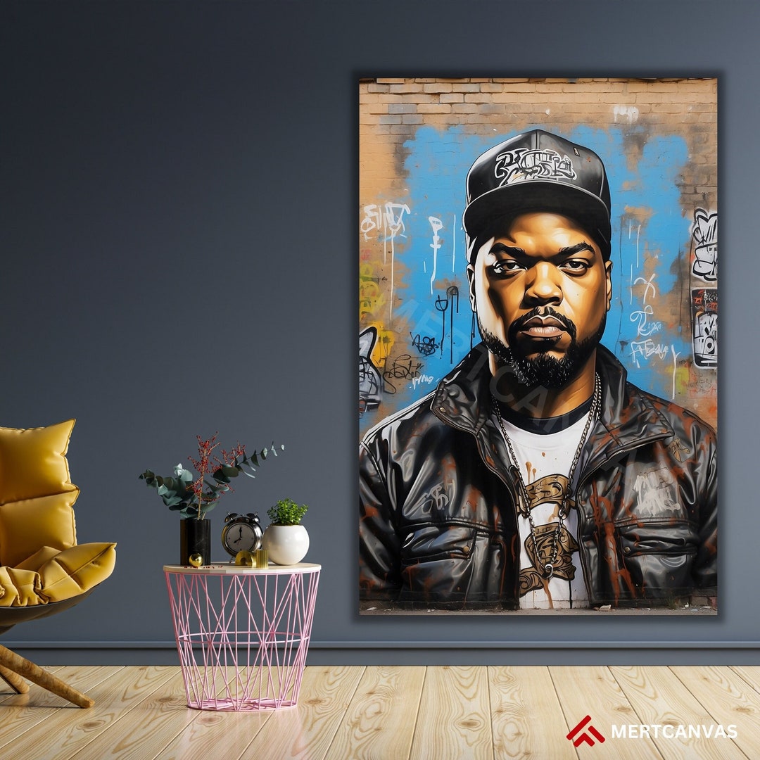 Ice Cube Canvas All Time Rappers Canvas Ice Cube Hip Hop Canvas Poster ...