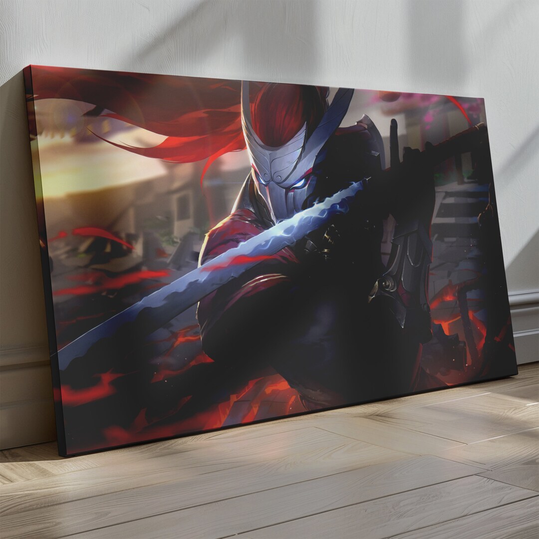 Yasuo League of Legends Lol Poster Canvas Wall Art Decor Boys Room ...