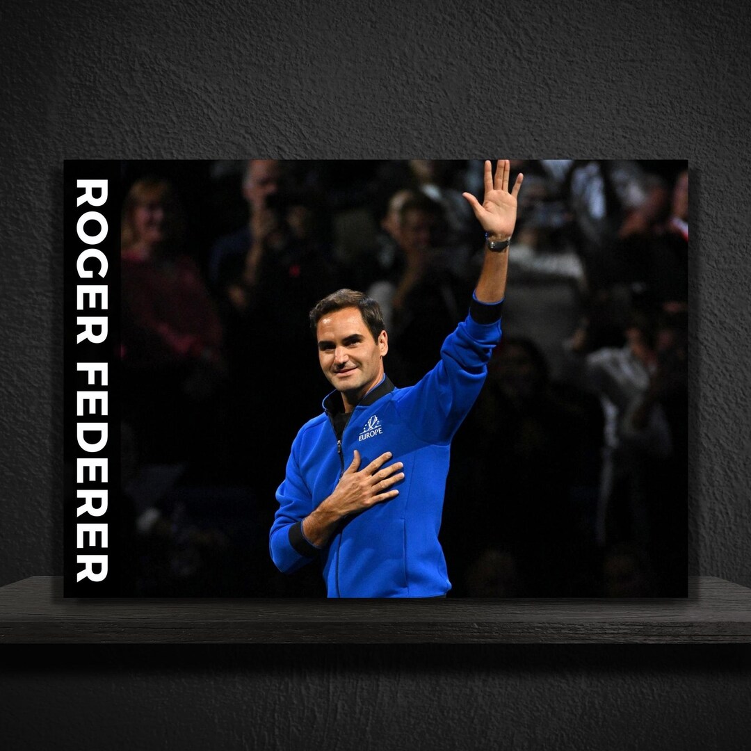 Roger Federer Laver Cup Farewell Match Roger Federer Poster - Etsy