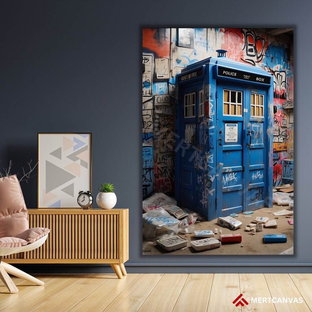 Doctor Who Tardis Box Tardis Box Canvas Doctor Who Wall Art Doctor Who ...
