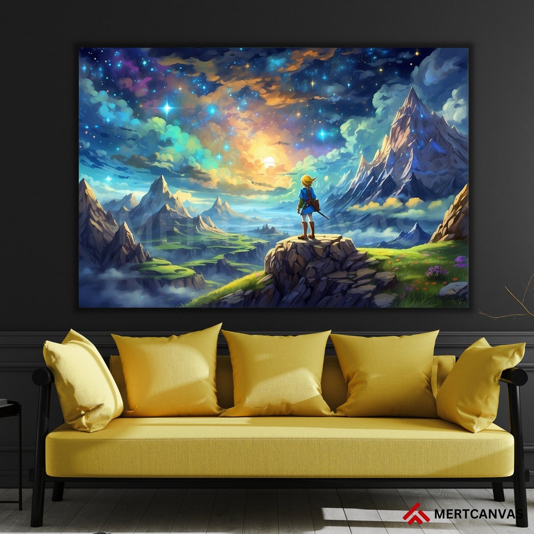 The Legend of Zelda Canvas Poster Anime Fan Arts Legend of Zelda Link ...