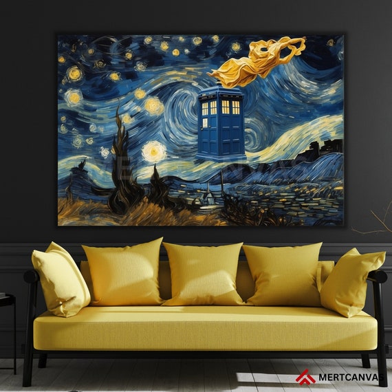 Vincent Van Gogh Starry Night Tardis Tardis On Starry Nighy Vam Gogh