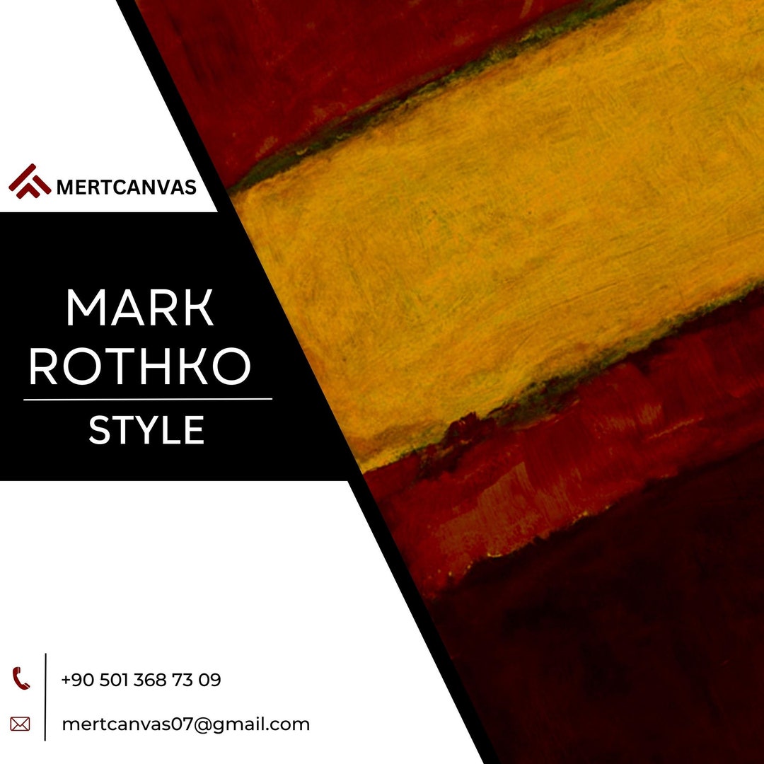 Mark Rothko Style Mark Rothko Canvas Rothko Exhibition Poster - Etsy