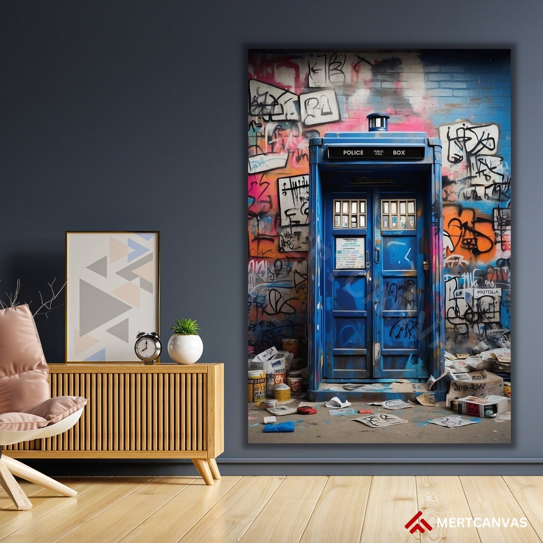 Doctor Who Tardis Box Tardis Box Canvas Doctor Who Wall Art Doctor Who ...