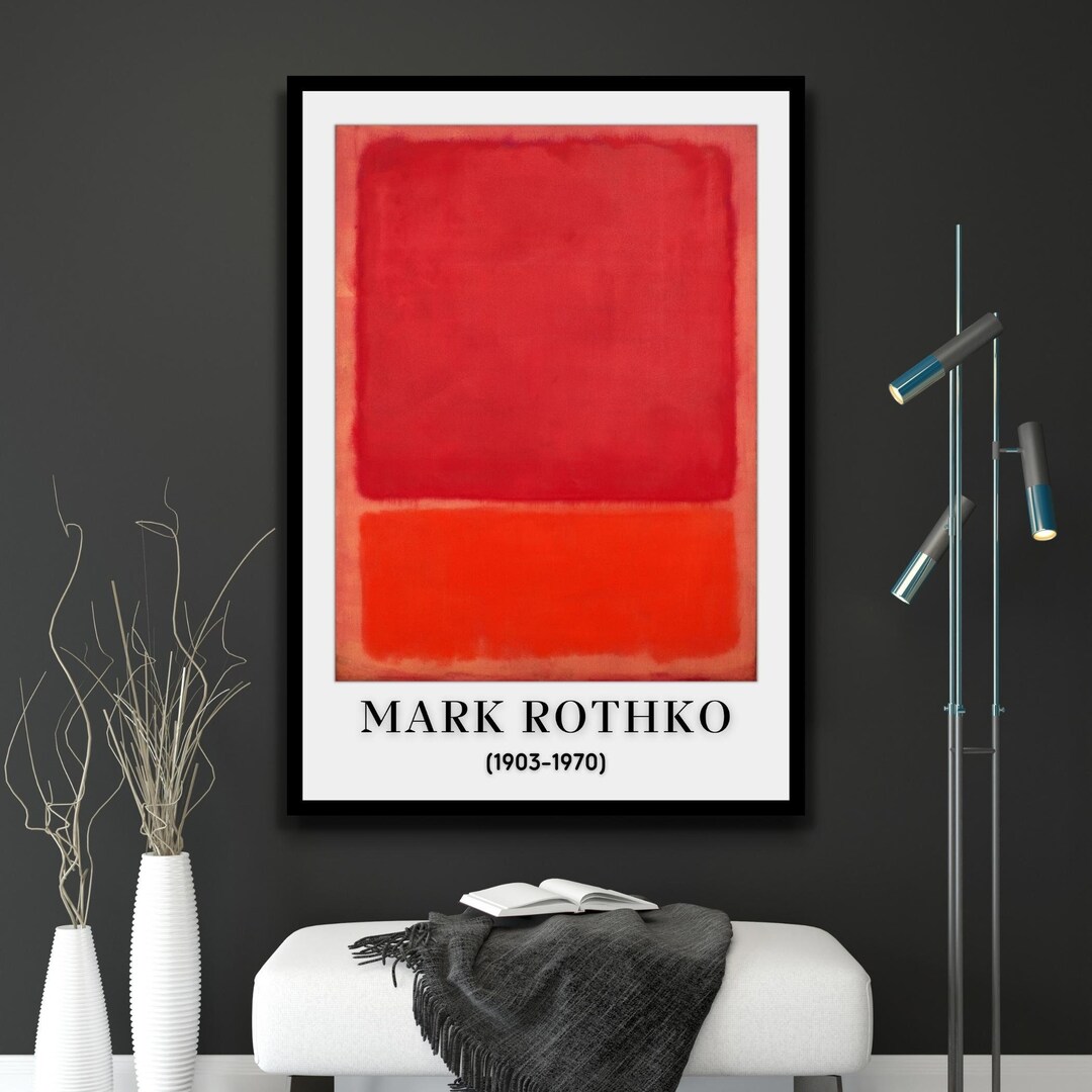 Mark Rothko Style Mark Rothko Canvas Rothko Exhibition Poster Mark ...