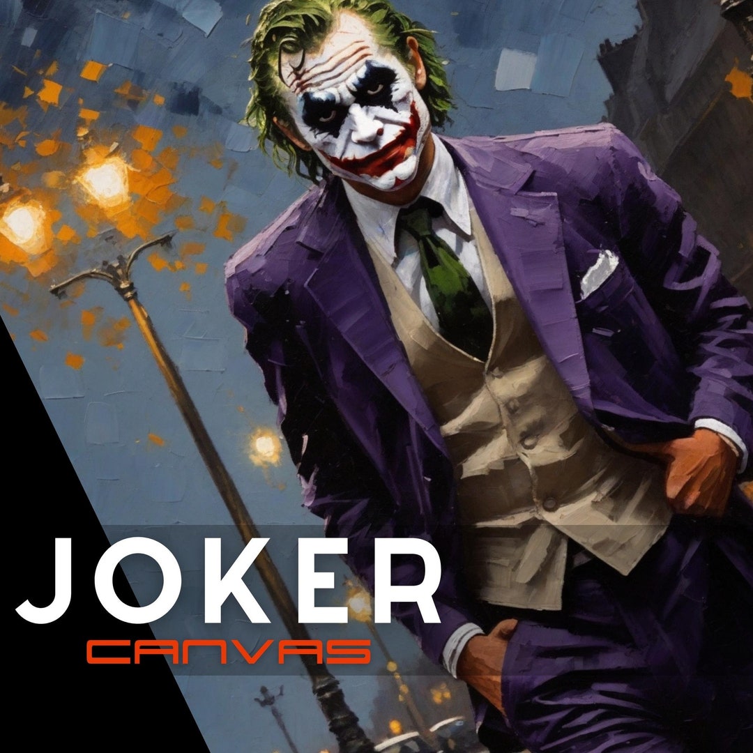 Joker Fan Art Freehand Drawing Joker Canvas Joker Poster Joker Portrait ...