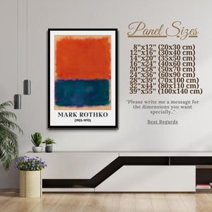 Mark Rothko Style Mark Rothko Canvas Rothko Exhibition Poster Mark ...