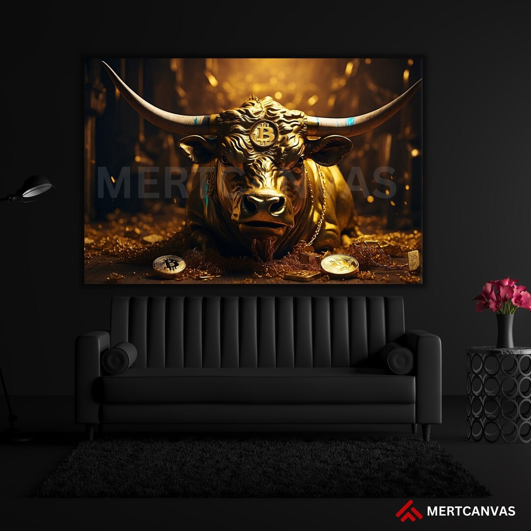 Bitcoin My Design Bitcoin Wall Art Bitcoin Canvas Art Gold - Etsy.de