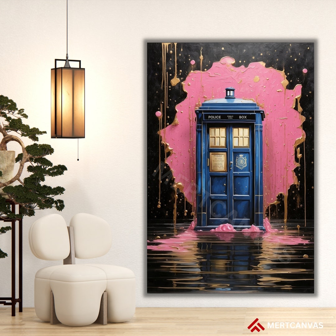 Doctor Who Tardis Box Tardis Box Leinwand Doctor Who Wandkunst Doctor ...