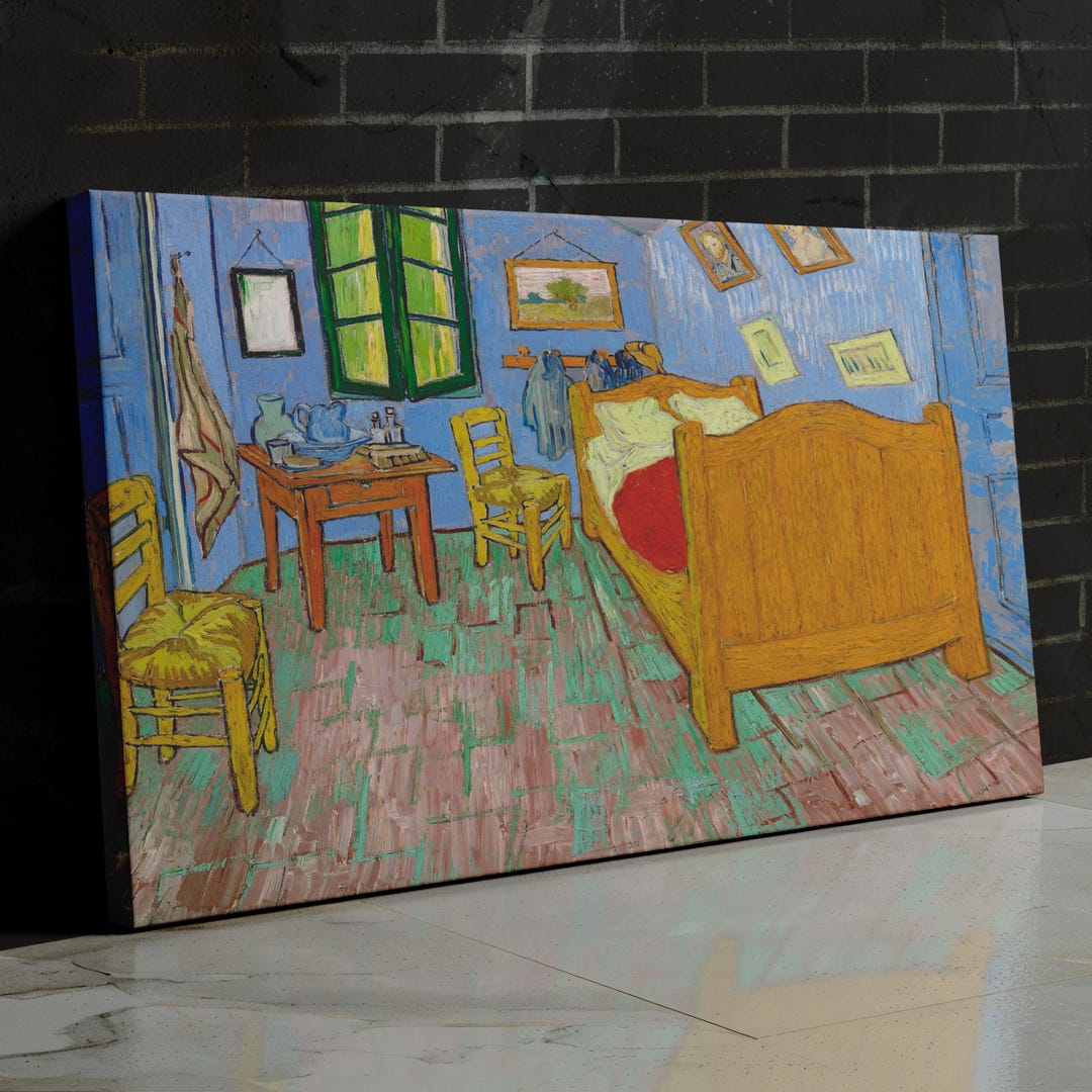 Vincent Van Gogh's the Bedroom (1889) Canvas Print | Vibrant Post ...