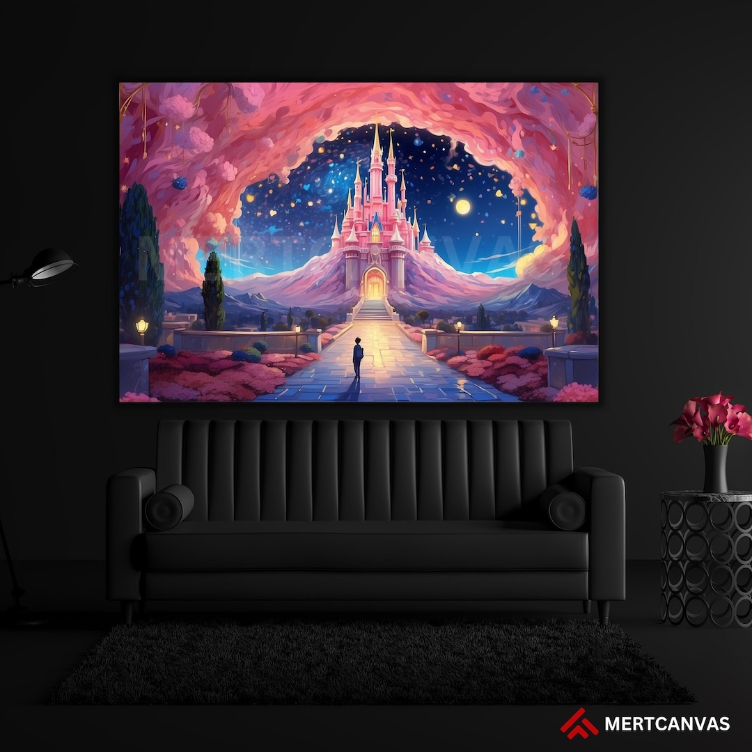 Pink Disneyland Fan Art Disneyland Decor Disneyland Decor - Etsy