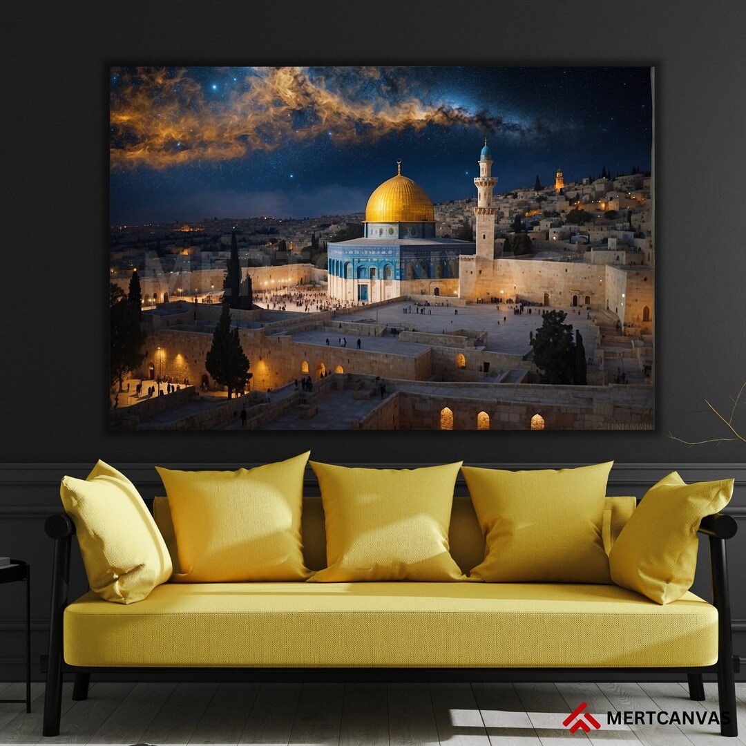 Jerusalem Canvas Art My Design Masjid Al Aqsa Jerusalem Poster Islamic ...